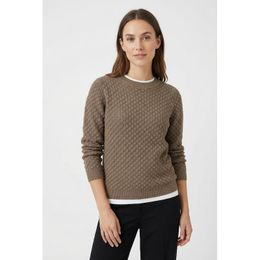 Freequent Damen Freequent Strickpullover &raquo;FQDODO&laquo; mit feinster Lochstickerei beige XL