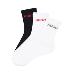 Hugo Underwear Herren HUGO Underwear Socken &raquo;6P QS RIB LOGO CC&laquo; Packung, 6er Pack, 6 Paar tlg. mit eingestricktem HUGO Logo 39-42