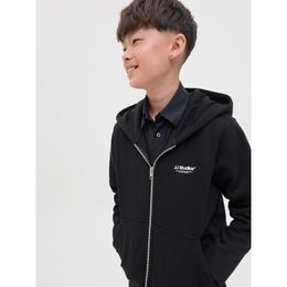 Jack & Jones Jack & Jones Junior Jungen Kapuzensweatshirt &raquo;JJESOHO SWEAT ZIP HOOD NOOS JNR&laquo; schwarz 176