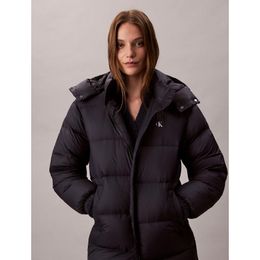 Calvin Klein Jeans Damen Steppmantel &raquo;ESSENTIAL MIDWEIGHT LONG PUFFER&laquo; Mit Rundhalsausschnitt, regular fit blau XXL (46)