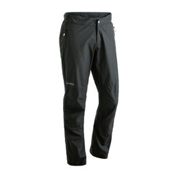 Maier Sports Herren Regenhose &raquo;Raindrop M&laquo; Herren Outdoorhose, wasserdicht winddicht, auch als &Uuml;berhose nutzbar schwarz 24, Kurzgr&ouml;&szlig;en