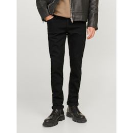 Jack & Jones Jack & Jones Herren Slim-fit-Jeans &raquo;JJIGLENN Slim-Fit mit Stretch und praktischer 5-Pocket-Form&laquo; Baumwollmischung, slim fit schwarz 28, L&auml;nge 30