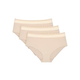 Triumph Damen Midislip &raquo;Feel of Modal Midi 3P&laquo; 3er Pack, sehr weich, h&ouml;herer Schnitt beige XS