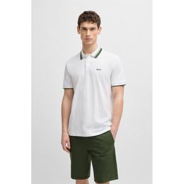 BOSS Green Herren BOSS Green Poloshirt &raquo;Paddy AP Herit&laquo; mit kontrastfarbenen Details wei&szlig; XL
