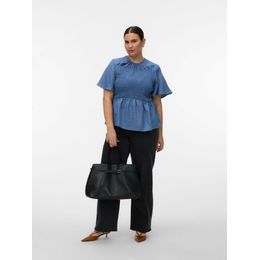 Vero Moda Curve Bluse 'VMClifina' Damen Gr&ouml;&szlig;e 7XL blue denim