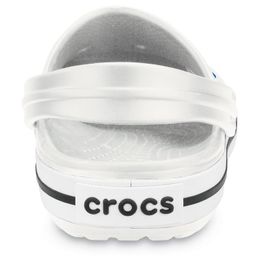 Crocs Damen Clog &raquo;Crocband Clog&laquo; ,Sommerschuh, Schlappen, Hausschuh mit zweifarbiger Laufsohle wei&szlig; 36