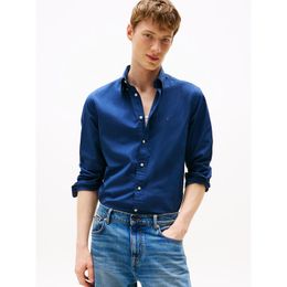 Tommy Hilfiger Herren Businesshemd &raquo;FLEX POPLIN SOLID&laquo; unifarben, klassisch, regular fit, Baumwolle, Button-down-Kragen blau XL, N-Gr