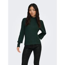 Only Damen Only Strickpullover &raquo;ONLKATIA L/S HIGHNECK PULLOVER KNT NOOS&laquo; Viskosemischung gr&uuml;n M
