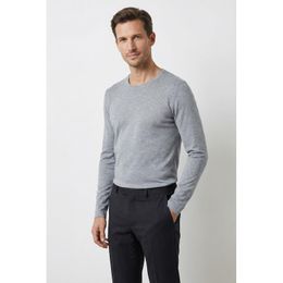 OLYMP Herren OLYMP Rundhalspullover &raquo;OLYMP Strick Casual&laquo; Crew Neck grau L