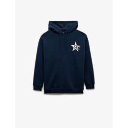 KOTON Sweatshirt Damen Gr&ouml;&szlig;e XL navy / wei&szlig;