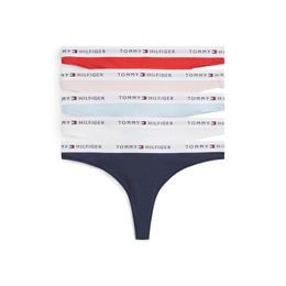 Tommy Hilfiger Underwear Damen Tanga 5 Stk. K&ouml;rpernahe Passform mit elastischem Bund L (40), 5 Stk.
