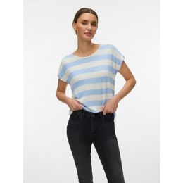 V&eacute;ro Moda Vero Moda Damen Kurzarmshirt &raquo;VMWIDE STRIPE SL TOP GA JRS NOOS&laquo; Viskosemischung XL
