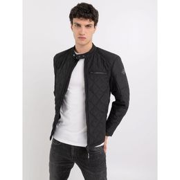 Replay Herren Steppjacke &raquo;Saber Mid&laquo; mit kurzem Stehkragen schwarz XXL