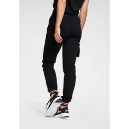 H.I.S. H.I.S Damen Jogginghose mit metallisch gl&auml;nzenden Details schwarz 34, N-Gr