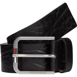 Tommy Jeans Herren Lederg&uuml;rtel &raquo;TJM AUSTIN 4.0 cm breit&laquo; Gr&ouml;&szlig;enverstellbar schwarz