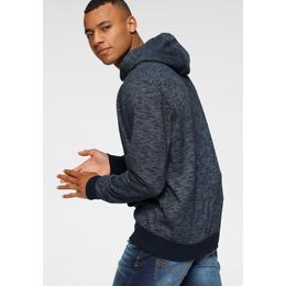 H.I.S. H.I.S Herren Kapuzensweatshirt, Langarm, lockere Passform, mit Print, Kapuze blau M (48/50)