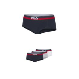 Fila Damen Slip 3er Pack, mit elastischem Logobund, Woman Culotte bunt XL