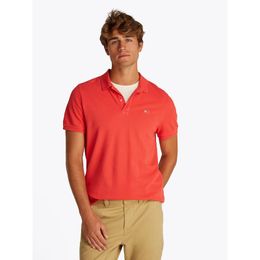 Tommy Jeans Herren Poloshirt &raquo;TJM SLIM ESSENTIAL GD POLO SS&laquo; mit Logostickerei rosa M