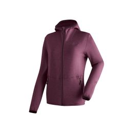 Maier Sports Damen Fleecejacke &raquo;Fave W&laquo; Damen Fleece mit verstellbarer Kapuze, atmungsaktiver Zip-Hoodie 42