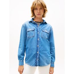 Tommy Jeans Damen Langarmshirt &raquo;RELAXED DENIM SHIRT EXT BJ8037&laquo; mit dem klassischen Hemdschnitt S (36)