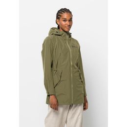 Jack Wolfskin Damen Outdoorjacke &raquo;DAKAR PARKA W&laquo; mit Kapuze gr&uuml;n S (36)