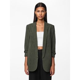 Pieces Damen Pieces Blusenblazer &raquo;PCBOSELLA 3/4 PRINTED BLAZER NOOS&laquo; mit 3/4 &Auml;rmel gr&uuml;n L