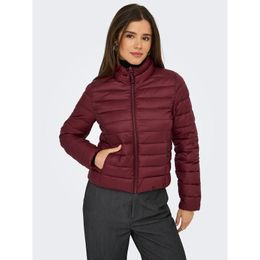 Only Damen Only Steppjacke &raquo;ONLTAHIA LW QUILTED JACKET OTW NOOS&laquo; ohne Kapuze Kunstfaser rot XS