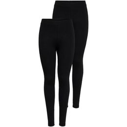 Only Damen Only Leggings &raquo;ONLLIVE LOVE NEW LEGGING 2PACK NOOS&laquo; schwarz XS (34), N-Gr