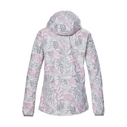 Killtec Damen Softshelljacke &raquo;KOS 56 WMN SFTSHLL JCKT&laquo; Wasserabweisende, winddichte Softshelljacke mit floralem Print grau 34
