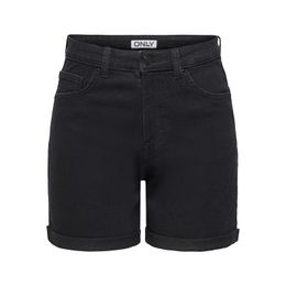 Only Damen Only Jeansshorts &raquo;ONLLAURA HW FOLD UP SHORT BOX DNM&laquo; Baumwoll-Denim mit Stretch, regular fit, high waist XS, N-Gr