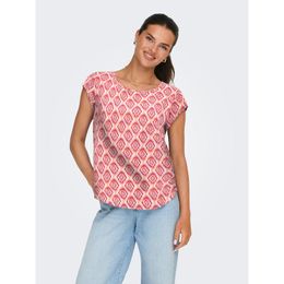 Only Damen Only Shirtbluse &raquo;ONLVIC S/S AOP TOP NOOS PTM&laquo; mit Allover Druck 38