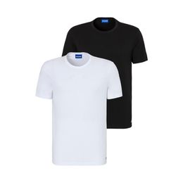Hugo Blue Herren HUGO Blue T-Shirt &raquo;BLUE Naolo&laquo; Packung, 2 Stk. mit kleinem Label am Saum bunt XL