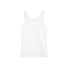Marc O'Polo Marc O'polo Damen Marc O'Polo Tanktop &raquo;Essentials&laquo; mit kleinem Logo am Saum wei&szlig; M