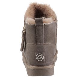 Ara Damen Winterboots &raquo;ALASKA Short Zip&laquo; Stiefel aus echtem Lammfell mit Rei&szlig;verschluss, G-Weite (weit) grau 43