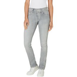 Pepe Jeans Damen Slim-fit-Jeans &raquo;SLIM JEANS LW&laquo; mit doppeltem Knopfverschluss grau 29, L&auml;nge 30