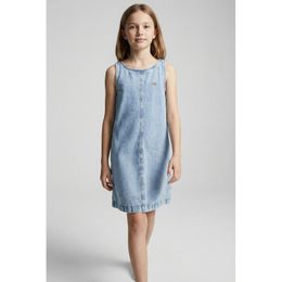 Calvin Klein Jeans M&auml;dchen Jeanskleid &raquo;DENIM SLEEVELESS DRESS&laquo; Eingrifftaschen Regular fit f&uuml;r Kinder mit Rundhalsausschnitt 14 (164), N-Gr