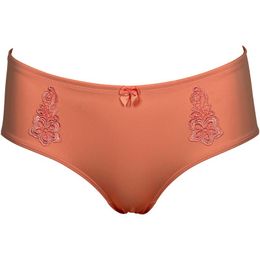 Elbrina Damen Slip &raquo;Micro/lace&laquo; mit Schleife, mit Stickerei, weich, atmungsaktiv, feminin, elastisch orange L