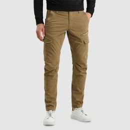 PME-Legend Pme Legend Herren PME LEGEND Cargohose &raquo;Nordrop Stretch Twill&laquo; mit Logo Stickerei braun 32, L&auml;nge 30