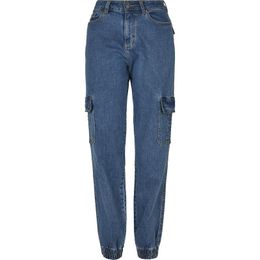 Urban Classics Damen Urban Classics Bequeme Jeans &raquo; Damen Ladies Organic Stretch Denim Cargo Pants&laquo; 1 Stk. 29, Normalgr&ouml;&szlig;en