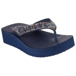Skechers Damen Zehentrenner &raquo;VINYASA-WILD DAISIES&laquo; mit Yoga Foam blau 35