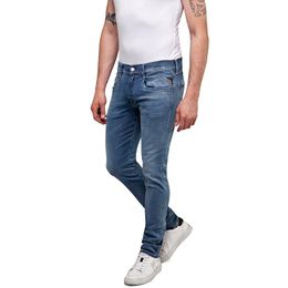 Replay Herren Slim-fit-Jeans &raquo;ANBASS HYPERFLEX BIO&laquo; mit Stretch-Anteil blau 32, L&auml;nge 34