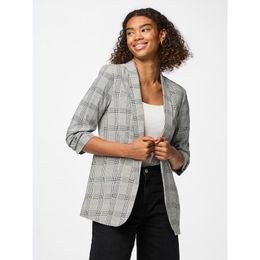 Pieces Damen Pieces Blusenblazer &raquo;PCBOSELLA 3/4 PRINTED BLAZER NOOS&laquo; mit 3/4 &Auml;rmel schwarz-wei&szlig; M