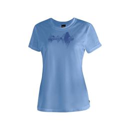 Maier Sports Damen T-Shirt &raquo;Tilia Pique W&laquo; Damen Funktionsshirt, Freizeitshirt mit Aufdruck blau 34