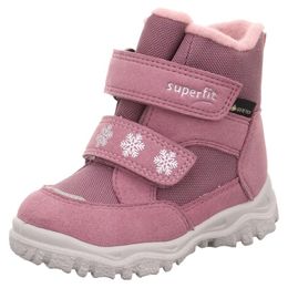 Superfit M&auml;dchen Winterboots &raquo;HUSKY1 WMS: mittel&laquo; Snowboots mit wasserdichtem GORE TEX, Gr&ouml;&szlig;enschablone zum Download rosa 22