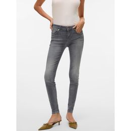 V&eacute;ro Moda Vero Moda Damen Skinny-fit-Jeans &raquo;VMLUX MR SLIM JEANS&laquo; blau L (40), L&auml;nge 30