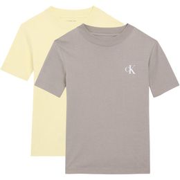 Calvin Klein Jeans Jungen T-Shirt &raquo;2-PACK MONOGRAM TOP&laquo; 2 Regular fit f&uuml;r Kinder, 2er-Set 6 (116)