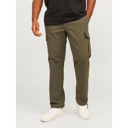 Jack & Jones PlusSize Jack & Jones Plussize Herren Jack & Jones PlusSize Cargohose &raquo;JPSTKANE JJBARKLEY CARGO PANT NOOS PLS&laquo; gr&uuml;n 44 (5XL), L&auml;nge 34