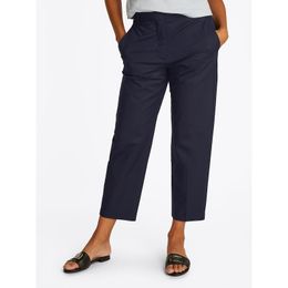 Tommy Hilfiger Damen Chinohose mit B&uuml;gelfalten blau 36, N-Gr