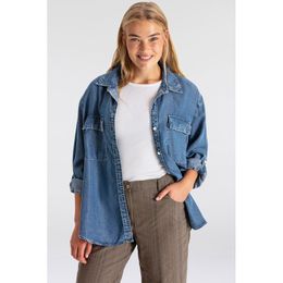LEVI'S&reg; PLUS Levi's Plus Damen Levi's Plus Jeansbluse &raquo;DOREEN UTILITY&laquo; mit Taschen blau XL (46/48)
