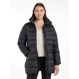 Tommy Hilfiger Damen Langmantel mit Logopr&auml;gung schwarz XS (34)